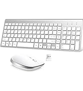 Amazon.com: FENIFOX Keyboard and Mouse Wireless, USB 2.4GHz Combo ...