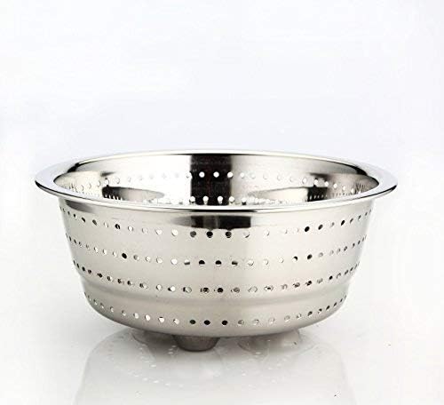 Stainless Steel Colander/Strainer/Hole Bowl/Steel Rice Jali Bowl with ...