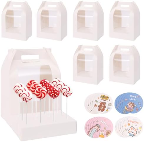 Amazon.com: Vowcarol Portable Cake Pop Holder Boxes Cake Pop Display ...