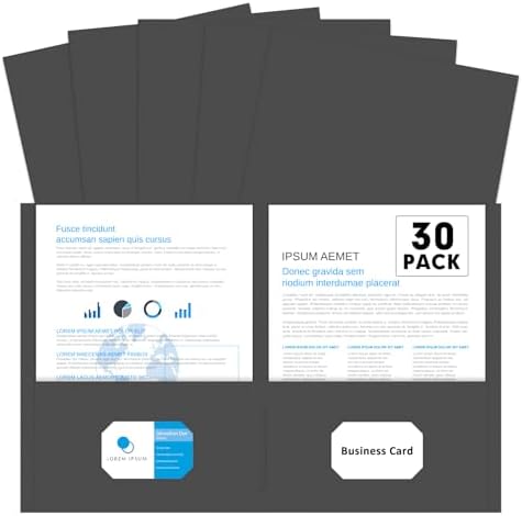 File Folders Letter Size Two Pocket Portfolio Folders, 50-Pack, Blue ...