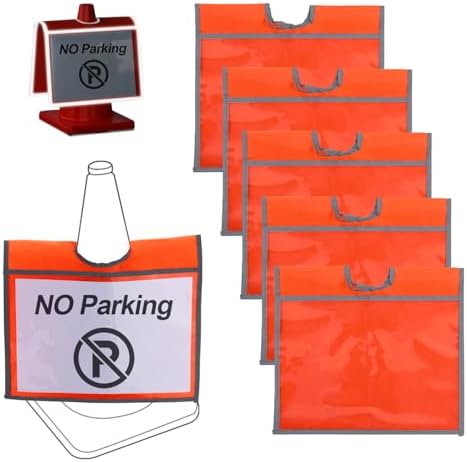 Amazon.com: RoadHero 6 Pack Traffic Cone Sleeve with Pockets, Orange ...