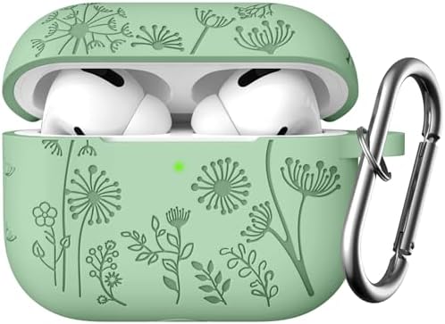 Amazon.com: Lerobo Flower Engraved Cover for Airpod Pro Case/Airpod Pro ...