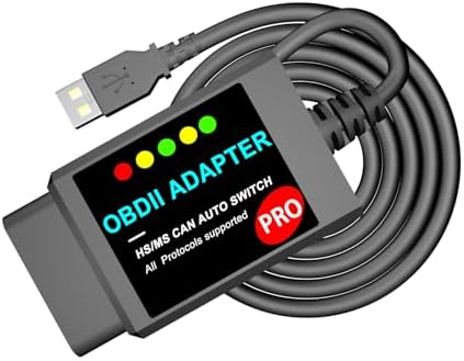 Amazon.com: ELM327 OBD2 USB Adapter, Diagnostic Coding Tool with MS-CAN ...