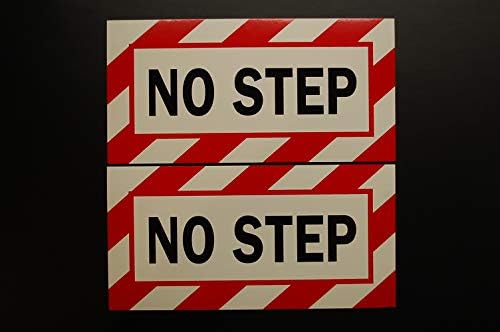 Amazon.com: (2 Pack) No Step Sticker Vinyl Decal - Airplane Wing ...