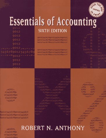 Essentials of Accounting by Robert N. Anthony(1996-12) : Amazon.in: Books