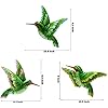 Amazon.com: J-Fly Glass Hummingbird Wall Art Outdoor Hummingbird Decor ...