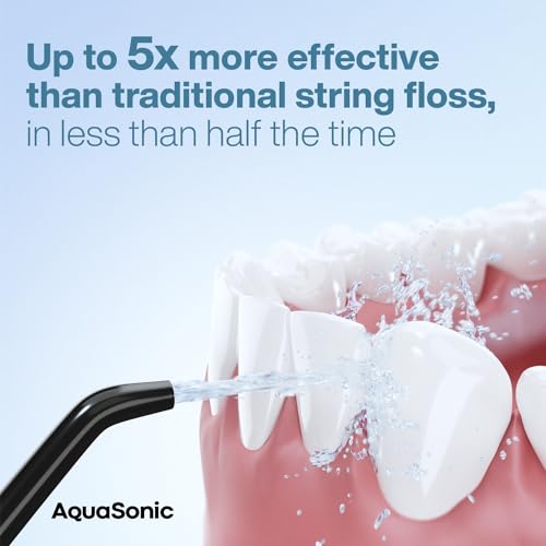 AquaSonic Aqua Flosser - Cordless Rechargeable Water Flosser for Teeth ...