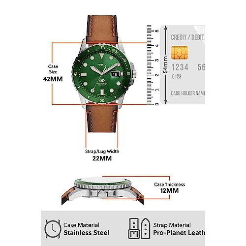 Fossil Blue Analog Green Dial Men's Watch-FS5946T : Amazon.in: Fashion