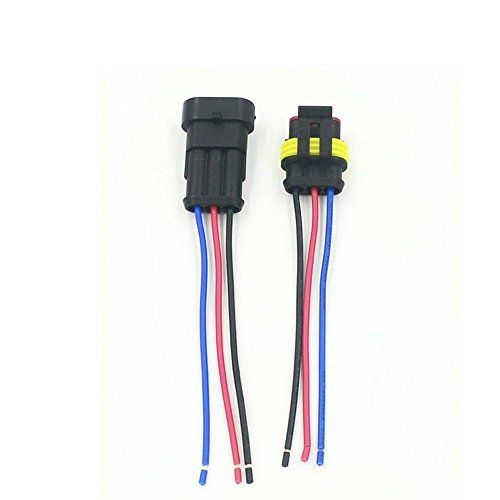 Snapklik.com : 3 Pin Way Car Waterproof Wire Connector Plug Auto ...