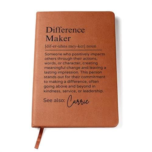 Amazon.com: Hilis Personalized Difference Maker Journal, Coworker Gifts ...