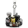 Amazon.com | ZOOFOX 2 Pack Metal Condiment Caddy, Tabletop Spice ...
