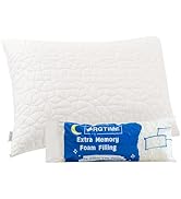 Amazon.com: RGTIME Shredded Memory Foam Pillow, King (1-Pack), Adjustable Bed Pillow for Side ...
