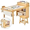 Amazon.com: UNICOO Drawing and Art Table & Chair Set for Toddlers ...