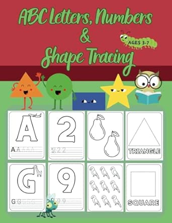 ABC Letters, Number & Shape Tracing Book: Large & Fun Activity Pages ...