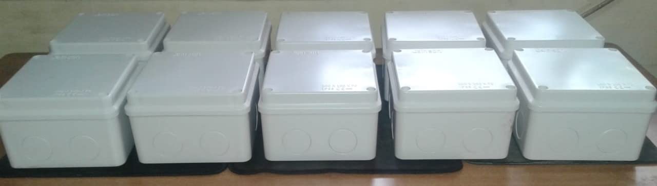 Jainson ABS Junction box (JJB-100) IP 65 for CCTV Camera mounting (Pack ...