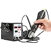CREWORKS 2 in 1 SMD Soldering Iron & Hot Air Rework Station with LED ...