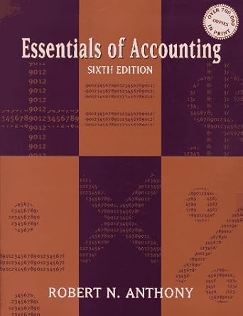 Essentials of Accounting: Robert N. Anthony: 9780201848663: Amazon.com ...