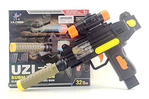 Buy FunBlast Uzi Electric Flash Mini Gun Toy - with Light and Sound ...