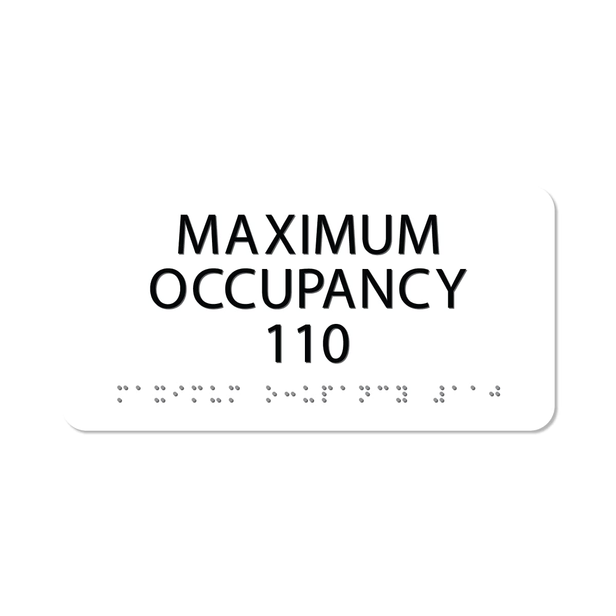 Amazon.com : ALPHA DOG ADA SIGNS - Maximum Occupancy Sign for Business ...