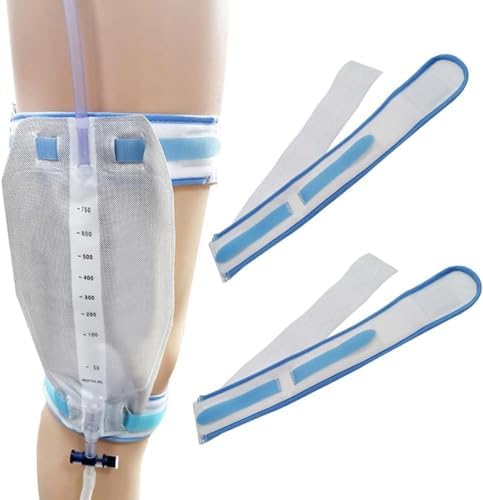 Amazon.com: 2PCS Catheter Leg Strap Catheter Holder Urine Drainage Bag ...