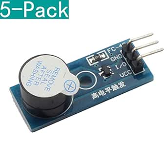Youmile 5 Pcs DC 3.3-5V Active High Level Trigger Buzzer Alarm Sound ...