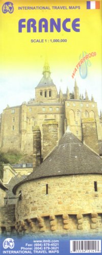 France Travel Reference Map (Wp): 1:1,000,000: Itmb Canada ...