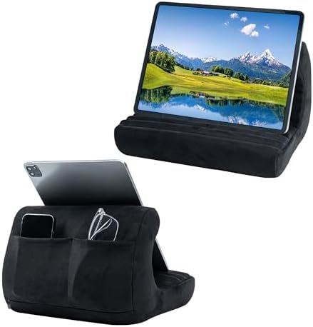 KDD Tablet Pillow Holder, Foldable iPad Stand for Lap, Bed and Desk ...
