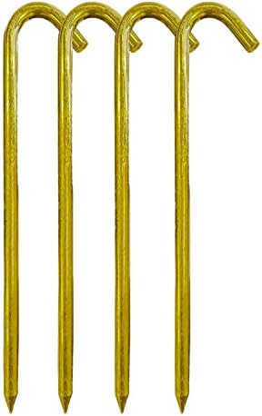 Amazon.com : Heavy Duty Steel Stakes: 18 inch Length & 5/8 inch ...