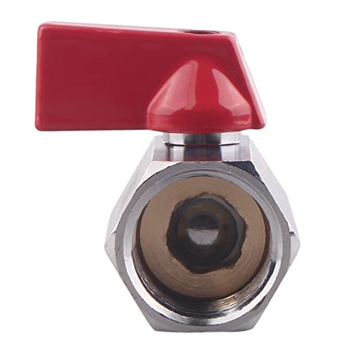 Snapklik.com : DERNORD Brass Mini Ball Valve NPT Thread, Shut-Off Valve ...