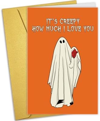 Amazon.com : SuperShunhu Cute Halloween Card for Him Her, Romantic ...