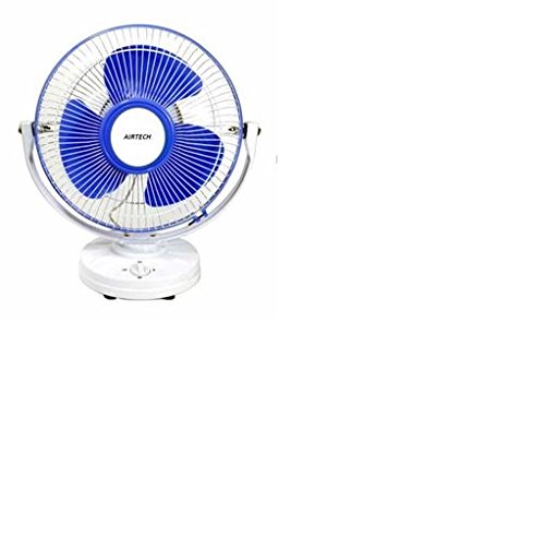 Buy Airtech 50-Watt Table Fan (White Blue) Online at Low Prices in ...