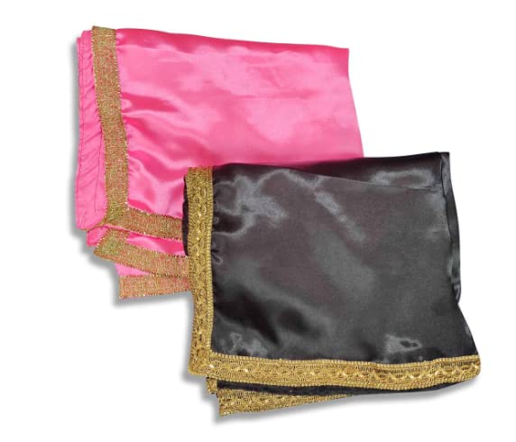 KAM Home Pooja Cloth for Mandir | Satin Pooja Cloth | Pooja Silk Cloth ...