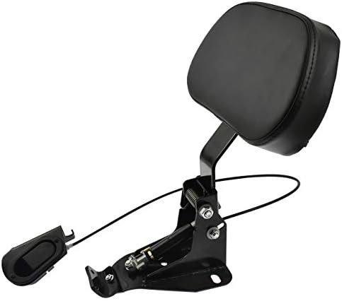 HCmotorku Motorcycle Adjustable Driver Backrest with Mounting Kit Fit ...