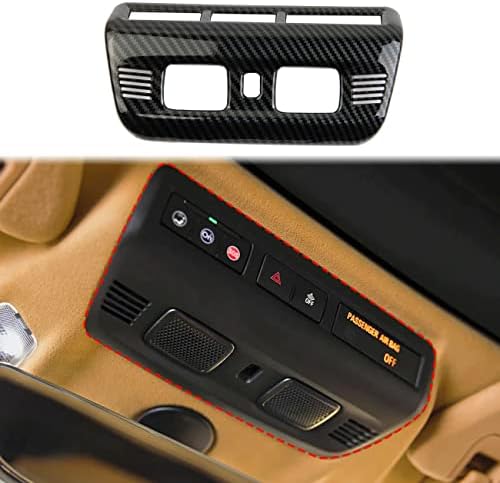 Amazon.com: crosselec Carbon Fiber Interior Center Control Cover Trim ...