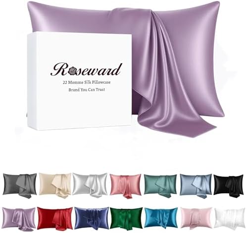 Amazon.com: 100% Mulberry Silk Pillowcase for Hair and Skin Made in USA ...