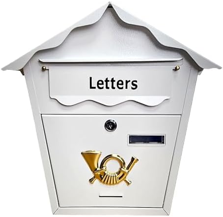 Top Home Solutions® Wall Mounted Post Box – Lockable with 2 Keys ...