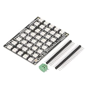 WS2812B 5050 RGB Led Integrated Driver, 5x8 40 Bits Color Light Development Board, WS2812B 5050 ...