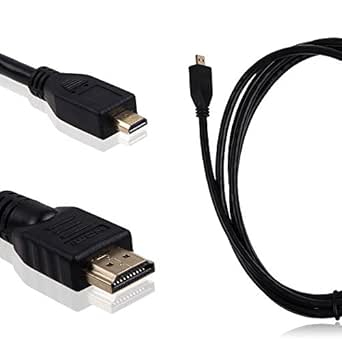 Amazon.com: Durpower 6FT Micro HDMI Video/Audio Output HDTV TV Cable ...