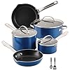Amazon.com: Farberware Style Nonstick Cookware Pots and Pans Set with ...