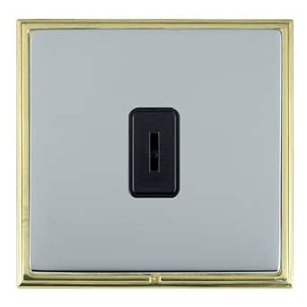 Hamilton Linea-Scala CFX Polished Brass/Bright Steel 1 Gang 2 Way Key ...