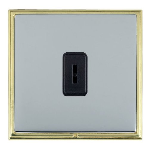 Hamilton Linea-Scala CFX Polished Brass/Bright Steel 1 Gang 2 Way Key ...