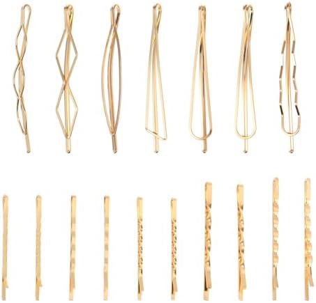 Amazon.com : Yaomiao 17 Pieces Gold Hair Pins Set Geometric Bobby Pin ...