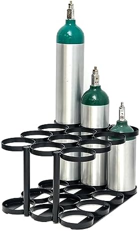 Amazon.com: AireMed Oxygen Tank Holder – Holds (12) E, D or M9/C Size ...