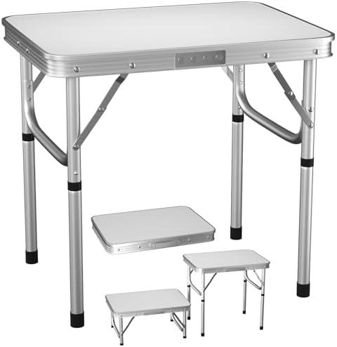 Lucn 2ft Folding Picnic Table Pop-Up Camping Kitchen Work Top Table ...