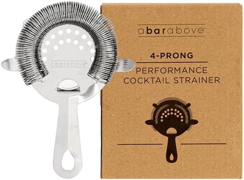Amazon.com: A Bar Above Cocktail Strainer, 4-Prong Bar Strainer with ...
