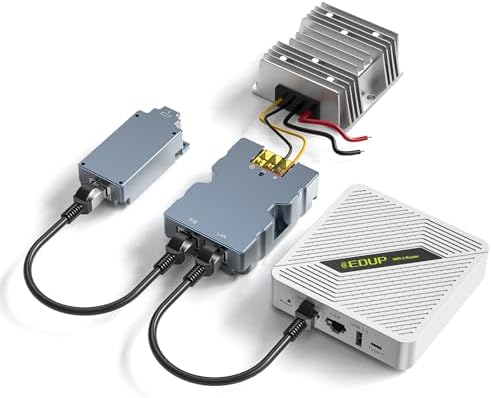 Amazon.com: EDUP Mini WiFi 6 Router+320W Starlink GigE PoE Injector Kit ...