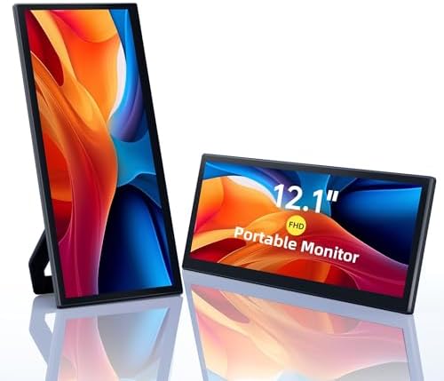 Amazon.com: LivElect Portable Monitor, 12.1 Inch Ultra-Slim Portable ...