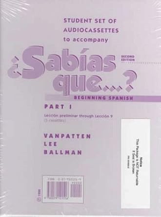 Sabias Que: Beginning Spanish | Amazon.com.br