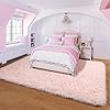 Amazon.com: KICMOR 8x10 Pink Area Rugs for Living Room Girls, Machine ...