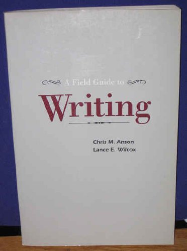 Field Guide to Writing, A: 9780060402921: Reference Books @ Amazon.com